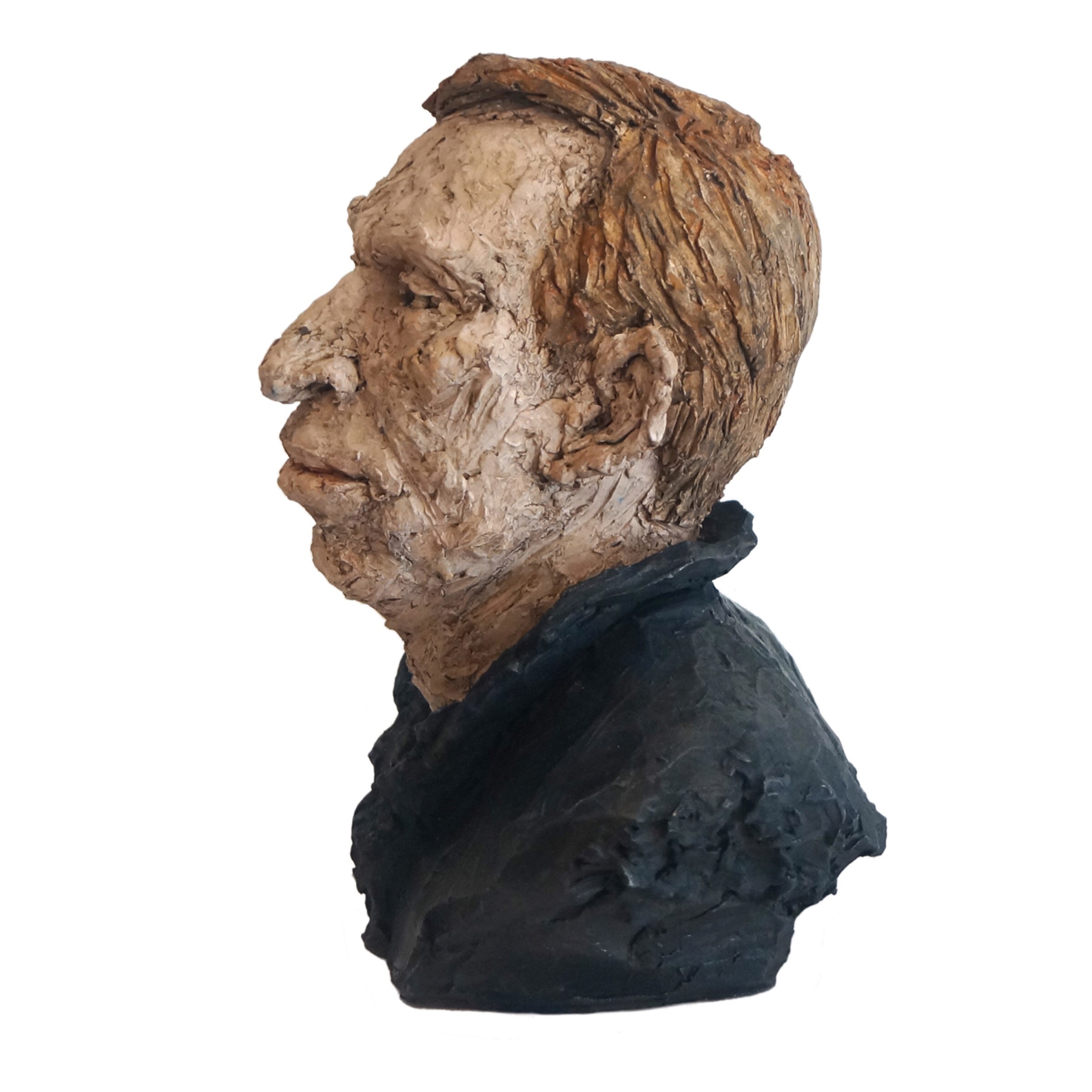 Portrait sculpture of Robin – Art by Jess Miller